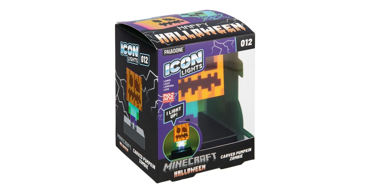 Ikona lampy Minecraft Zombie Jack O' Lantern | Pepita.com