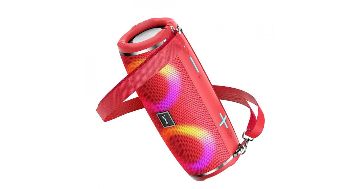 Hoco HC12 Hordozható Bluetooth hangszóró 10W - Piros | Pepita.hu