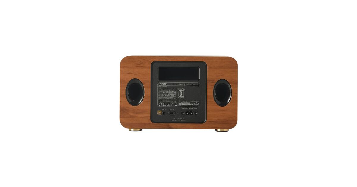Edifier D32 Tabletop Wireless Speaker Brown | Pepita.hu