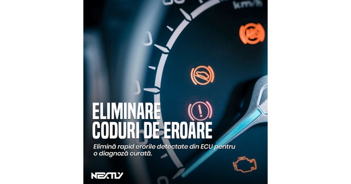 Tester auto, interfata OBD 2 Bluetooth NEXTLY, diagnoza auto, stergere ...
