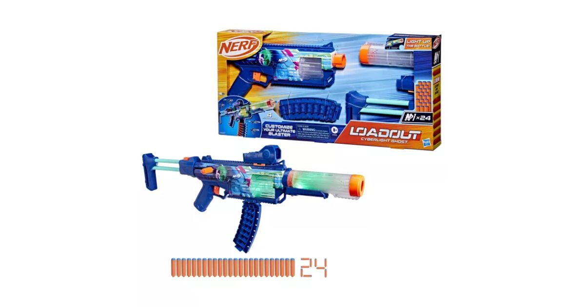 Nerf: Loadout Blaster Cyberlight Ghost Schaumstoffblaster-Set - auf Ungarisch | Pepita.com