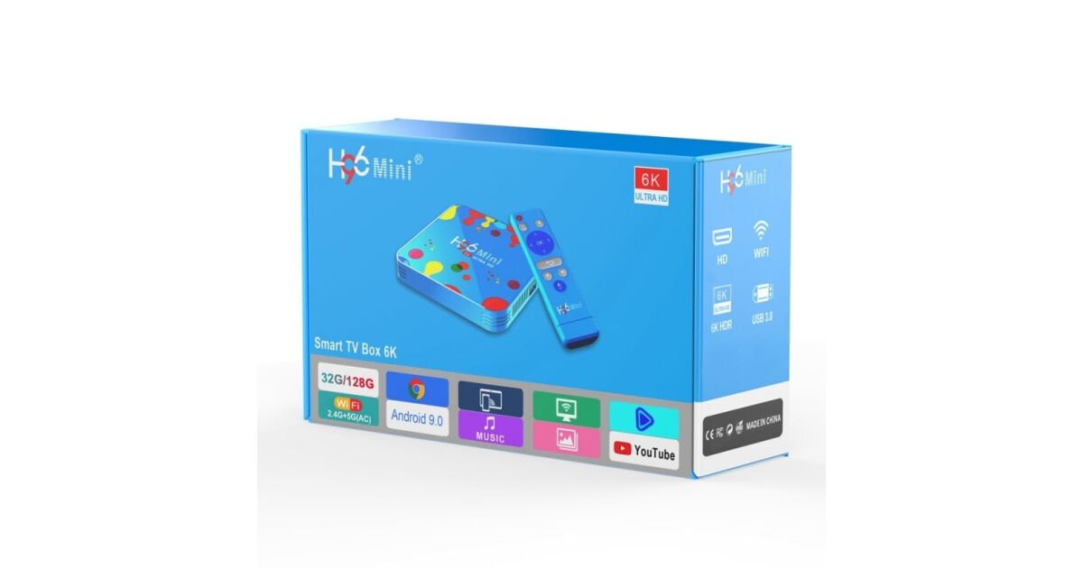 MiniPC TV Box Techstar® H96 Mini H6 4GB RAM + 128GB , 6K Ultra HD, HDR ...