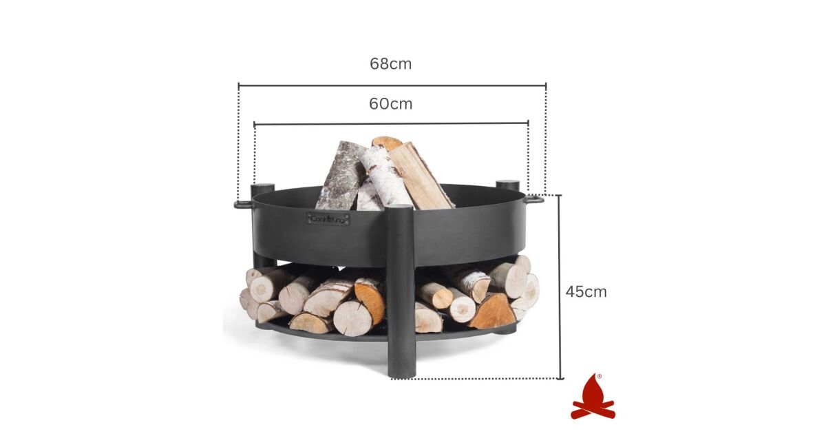 Vatra de foc exterior - MONTANA 60 cm | Pepita.com