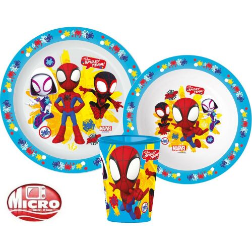 Set de masa Spidey Team Omul Paianjen, set micro din plastic, cu pahar de 260 ml | Pepita.com