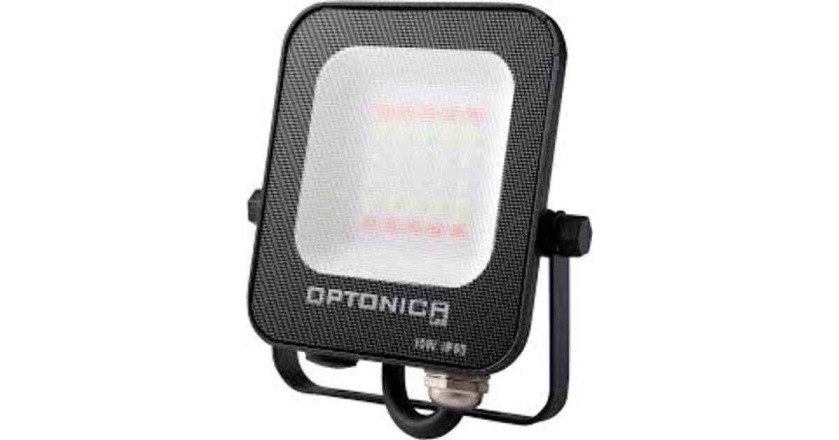 Optonica LED RGB SMD 10W 900Lm 90lm/W reflektor fényvető fekete testtel ...