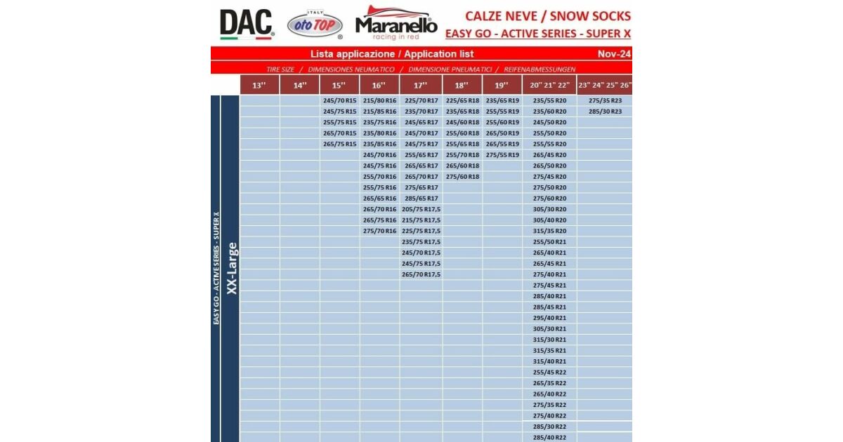 Lanturi auto textile, huse antiderapante 275/60 R20, DAC Active Series ...