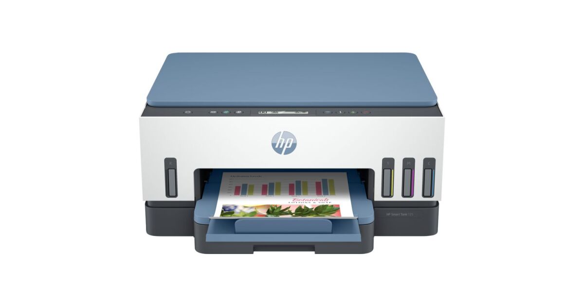 Multifunctional CISS HP Smart Tank 725, Inkjet, color, Wireless, Duplex ...