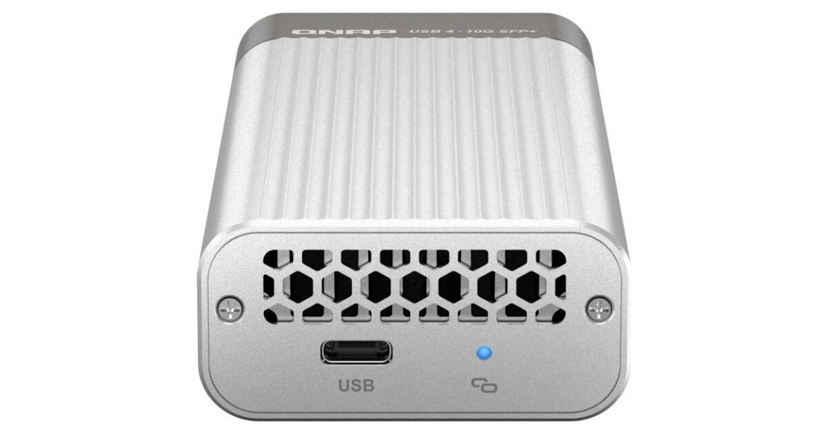 QNAP USB 4 Type-C to 1 x 10GbE SFP+Network A Ethernet 10000 Mbit/s (QNA ...