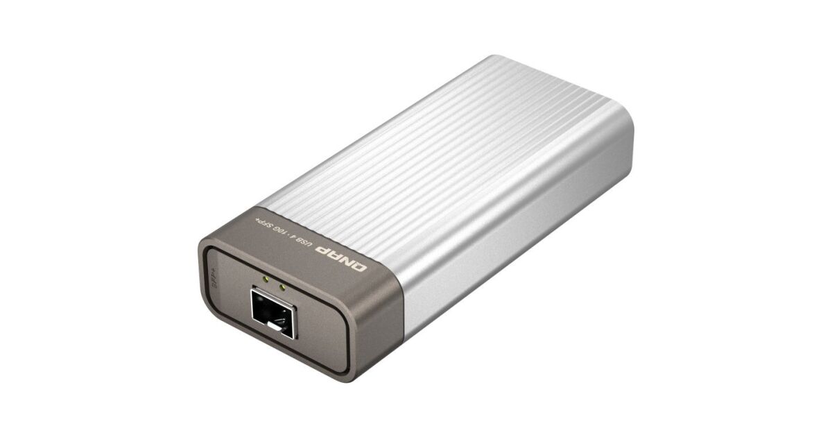 QNAP USB 4 Type-C to 1 x 10GbE SFP+Network A Ethernet 10000 Mbit/s (QNA ...