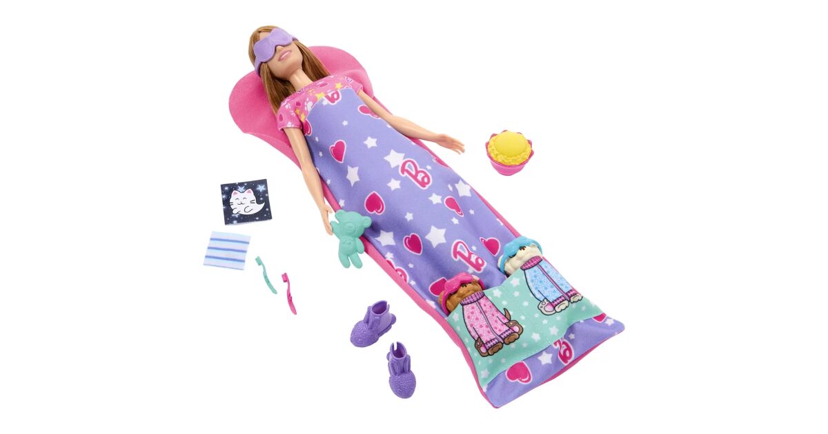 Papusa Barbie family Set Petrecere cu 2 catelusi Color Change | Pepita.com