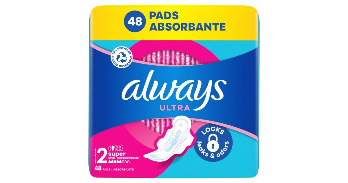 Always Ultra Long hygienická vložka 2x48ks | Pepita.com