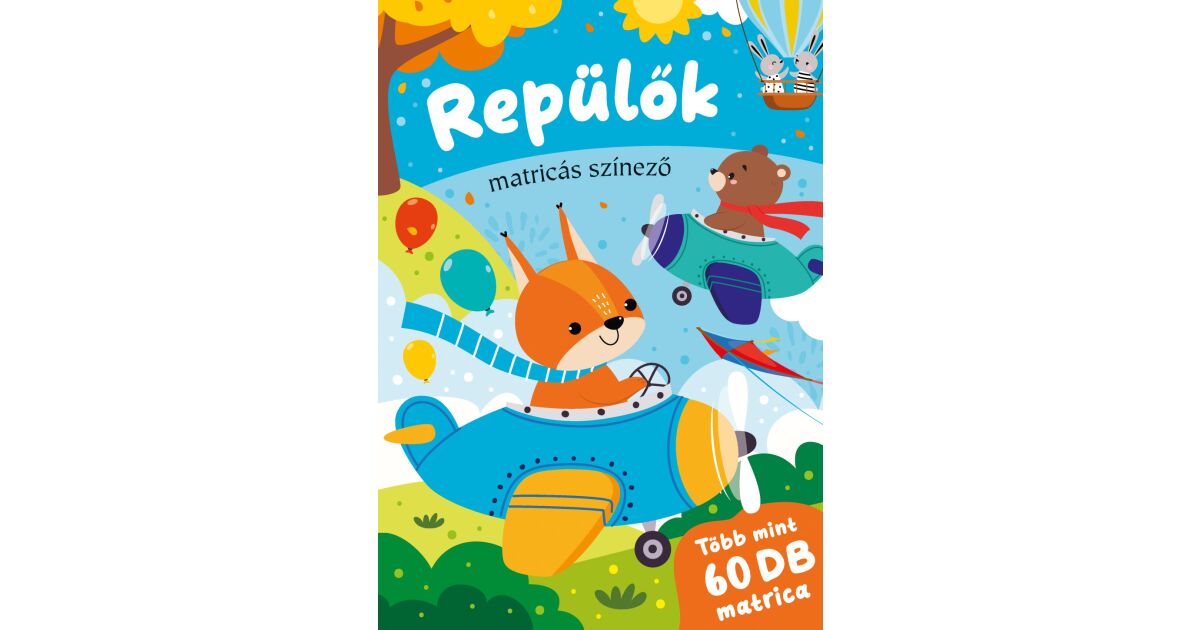 Repülők - matricás színező | Pepita.hu