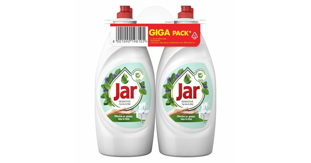 Jar Mosogatószer Sensitive Tea Tree & Mint 6x900ml | Pepita.hu