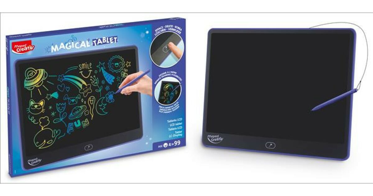 Mágikus táblagép, színes, 16, MAPED CREATIV Magical Tablet Maxi | Pepita.hu