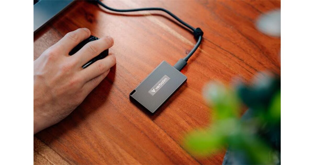 SSD (külső memória) 512GB, USB-C 3.2 Gen2, VERBATIM Metal Mini SSD ...