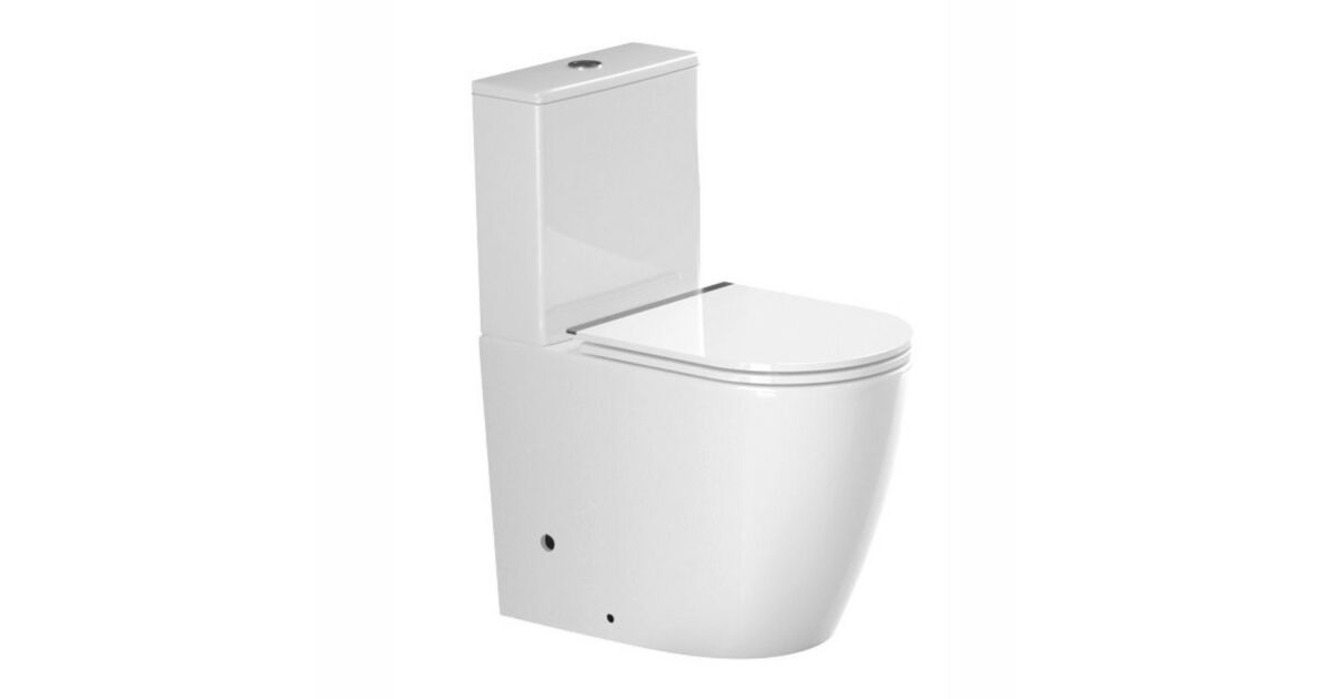 Welland Duo Rimless kompakt/monoblokk WC szett + soft-close slim WC ...