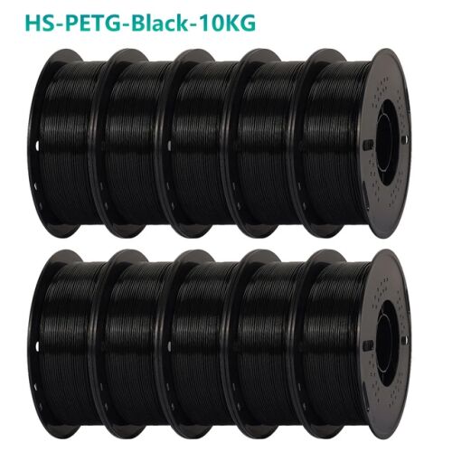 PETG filament, nagy sebességű nyomtatás, jó szívósság, 10 kg fekete ...