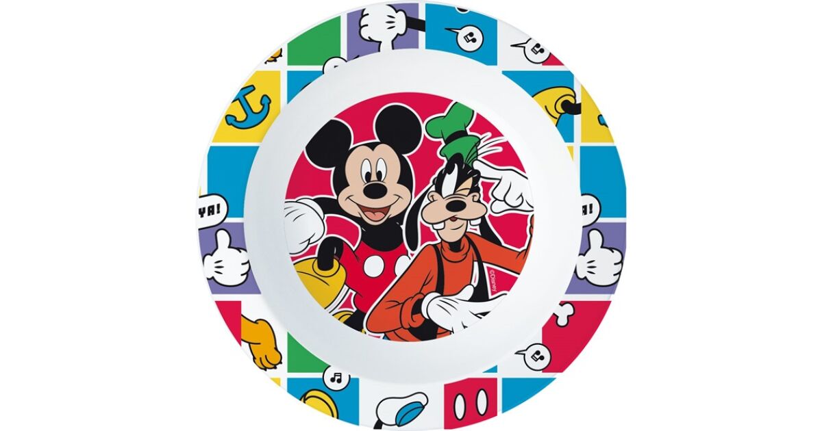 Farfurie adâncă din plastic cu Mickey licențiat IRIS | Pepita.com