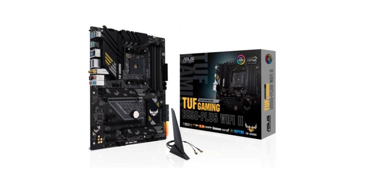 ASUS TUF GAMING B550-PLUS WIFI II AMD B550 SocketAM4 ATX alaplap ...