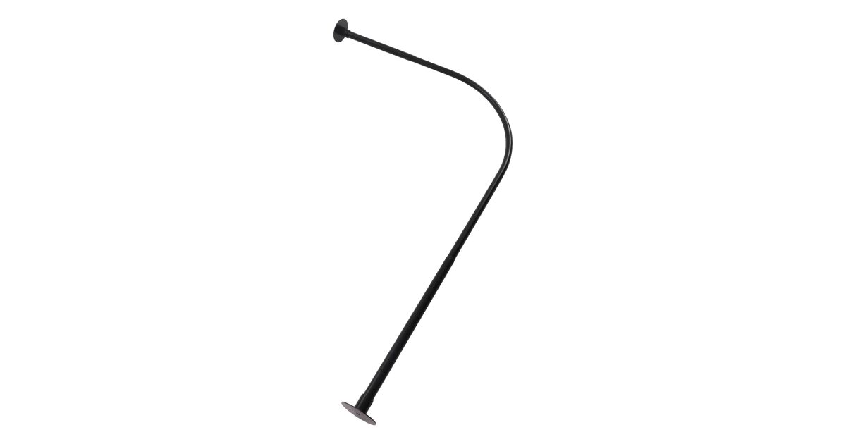 Șină pentru perdea de duș, design în formă de L, construcție durabilă ...