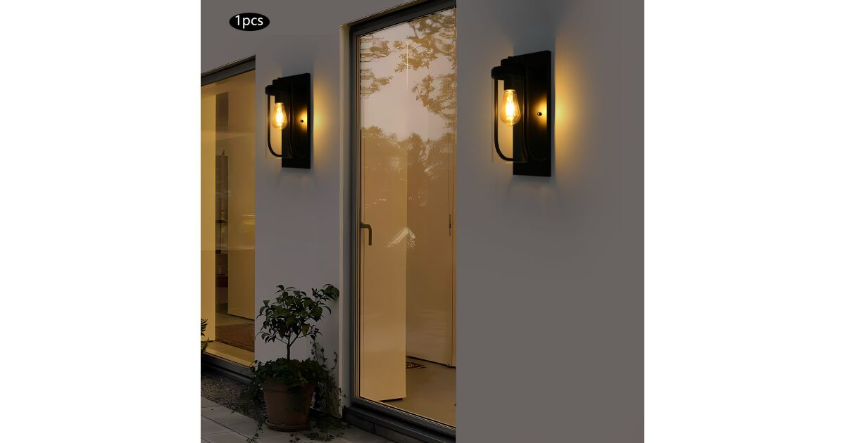 Aplică, Material Fier și Sticlă, Dimensiuni 15*16*40 cm, Design Montat ...