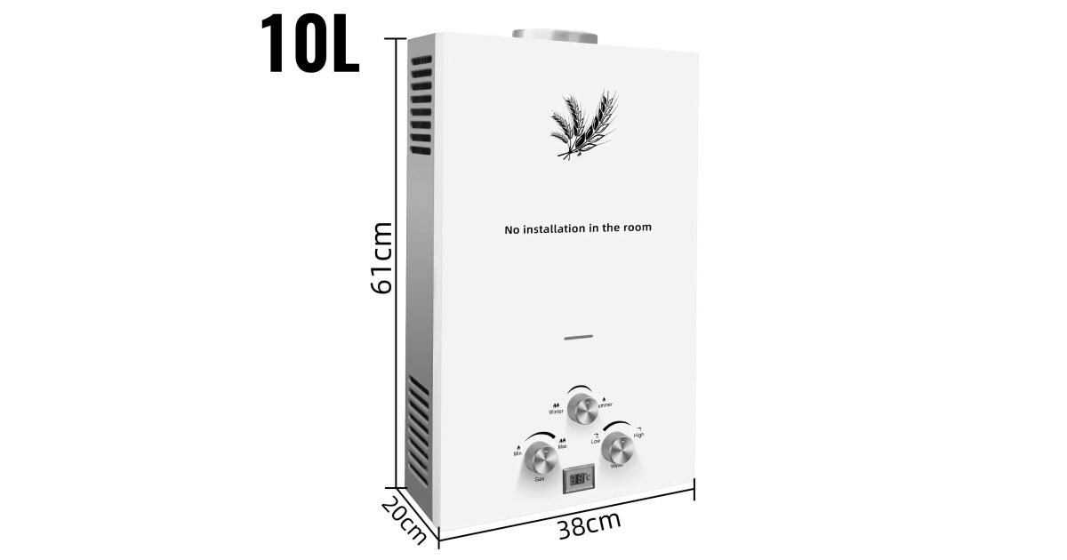 Încălzitor de apă, design compact, eficiență energetică ridicată, 10L ...