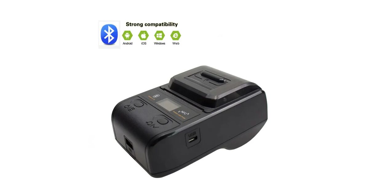 Imprimantă termică de etichete, conectivitate Bluetooth, design ...