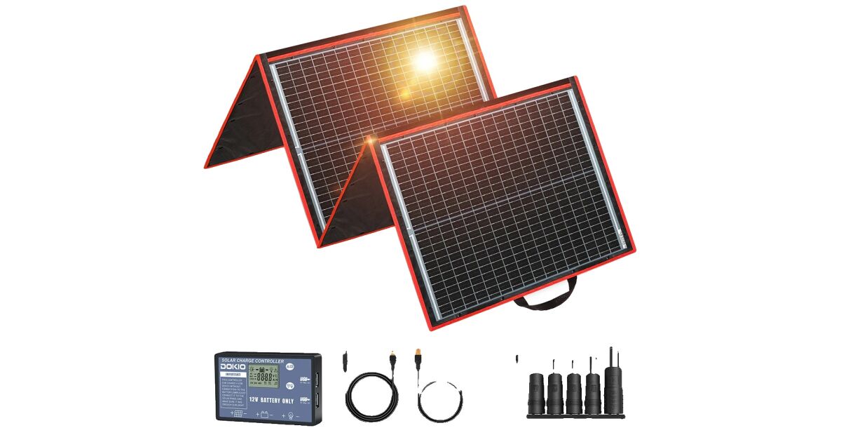 Panou solar, portabil și pliabil, generare eficientă de energie, 160W ...