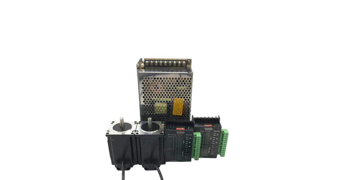 Motor pas cu pas, Nema 23, driver TB6600, 2 kit-surse de alimentare ...