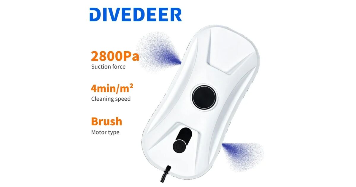 Ablaktisztító robot, Dual Spray technológia, Kompakt kialakítás, Dual ...