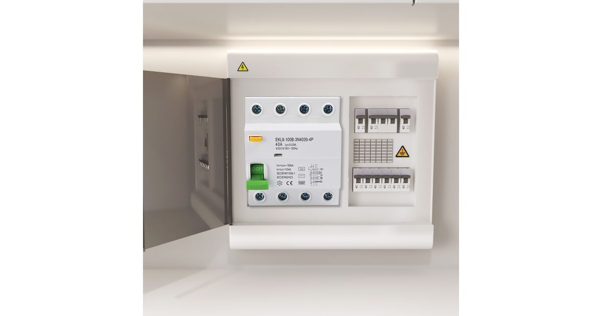 FI megszakító, 40A névleges áram, 30mA maradék áram, 4 pólus | Pepita.hu