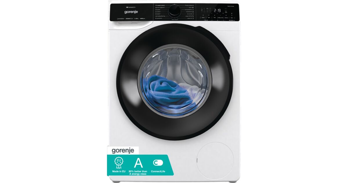 Gorenje WPNA14A3PWIFI elöltöltős mosógép, 10 kg, 1400 f, gőzprogramok ...