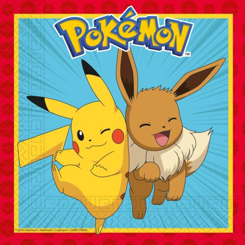 Servetele Pokémon Generatia Urmatoare 20 bucati 33x33 cm FSC | Pepita.com