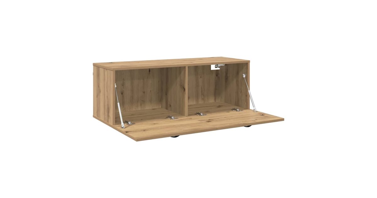 vidaXL Fali szekrény Artisan tölgy 100 x 36,5 x 35 cm Faanyag | Pepita.hu