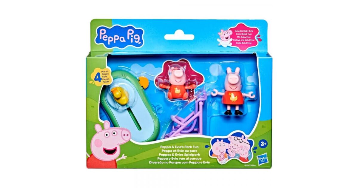 PEPPA PIG SET PEPPA SI EVI IN PARCUL DE DISTRACTII | Pepita.com