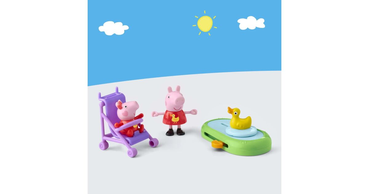 PEPPA PIG SET PEPPA SI EVI IN PARCUL DE DISTRACTII | Pepita.com