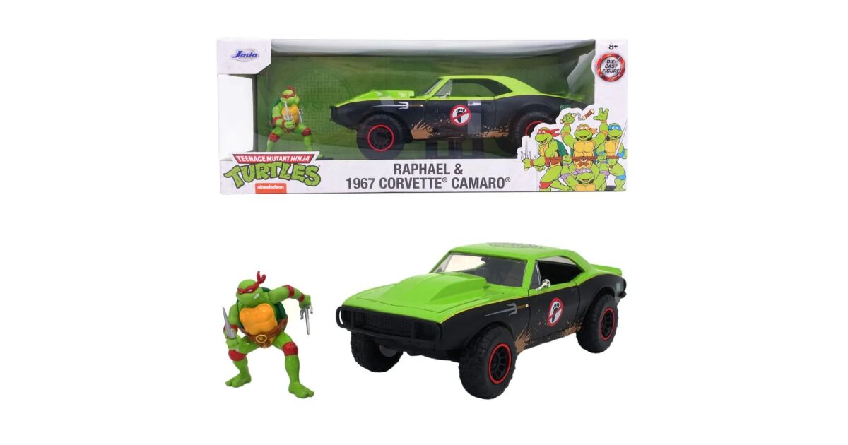 JADA METAL CAR NINJA TURTLES RAPHAEL CHEVY CAMARO 1:24 | Pepita.com