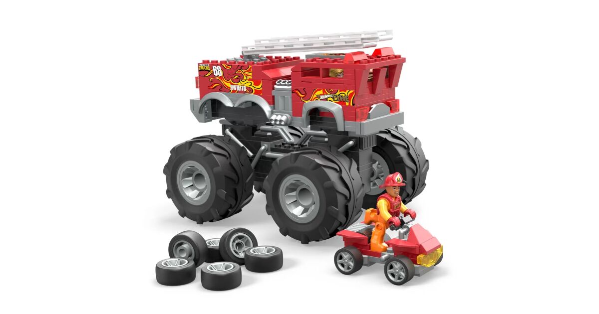 Bewertungen: HOT WHEELS MONSTER TRUCK MEGA BAUSATZ 5 ALARM | Pepita.com