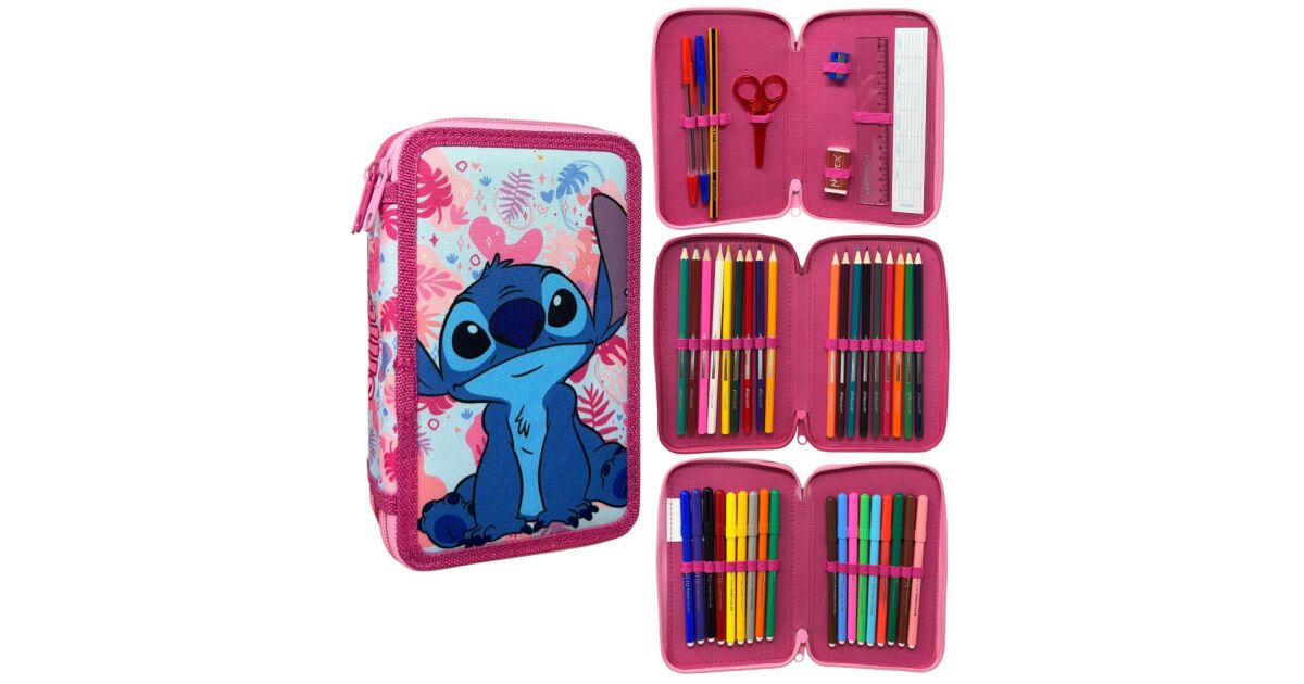 Disney Lilo si Stitch, Penar Pink Wave cu 3 etaje echipat | Pepita.com