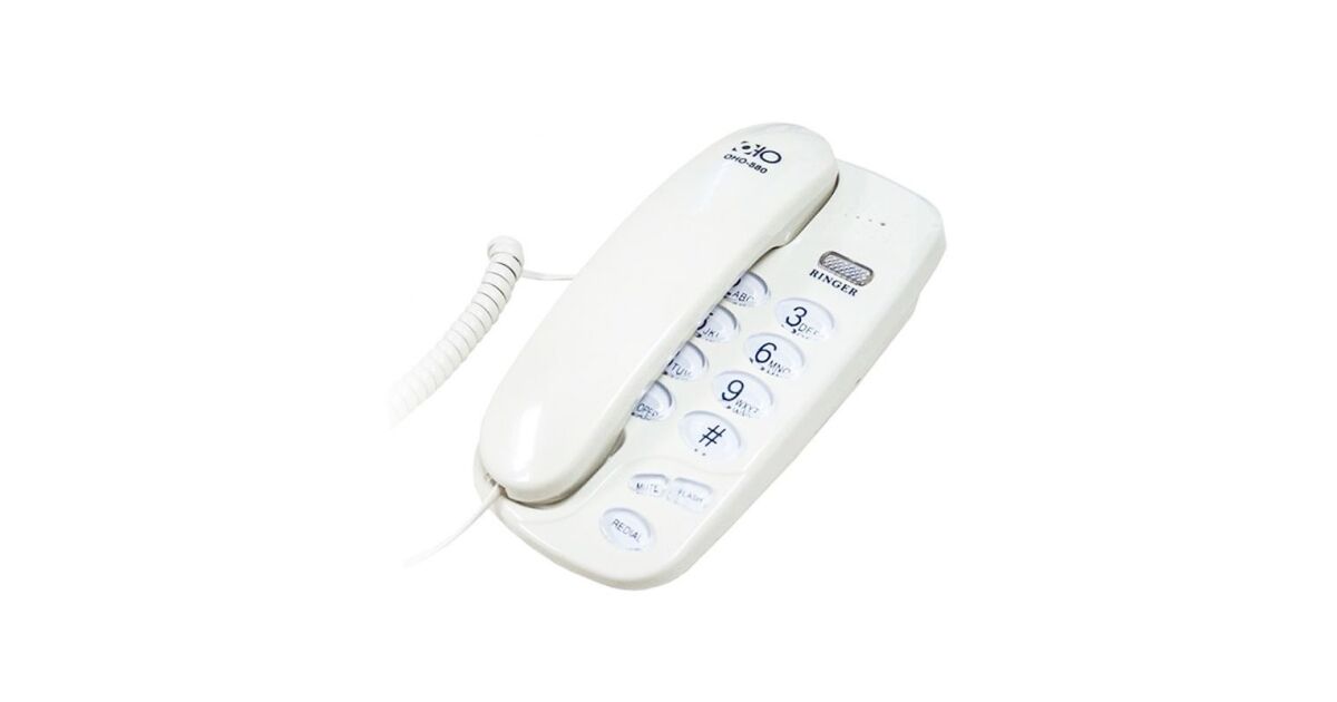 Telefon fix cu fir, montabil pe perete tastatura iluminata, redial ...