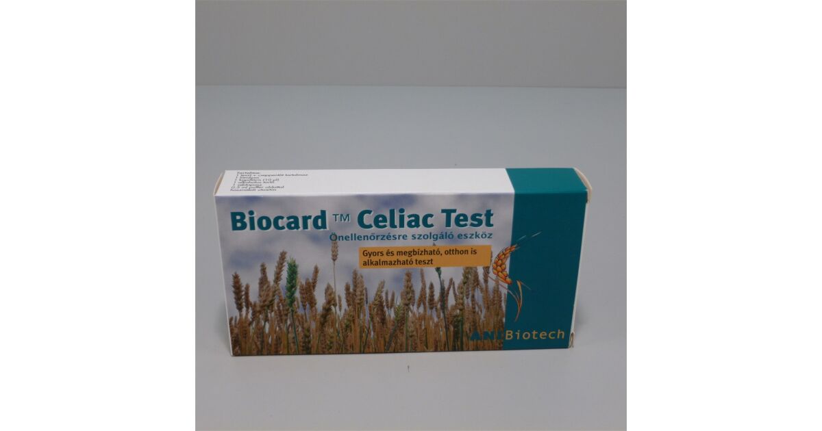 Biocard celiac test lisztérzékenységi teszt 1 db | Pepita.hu