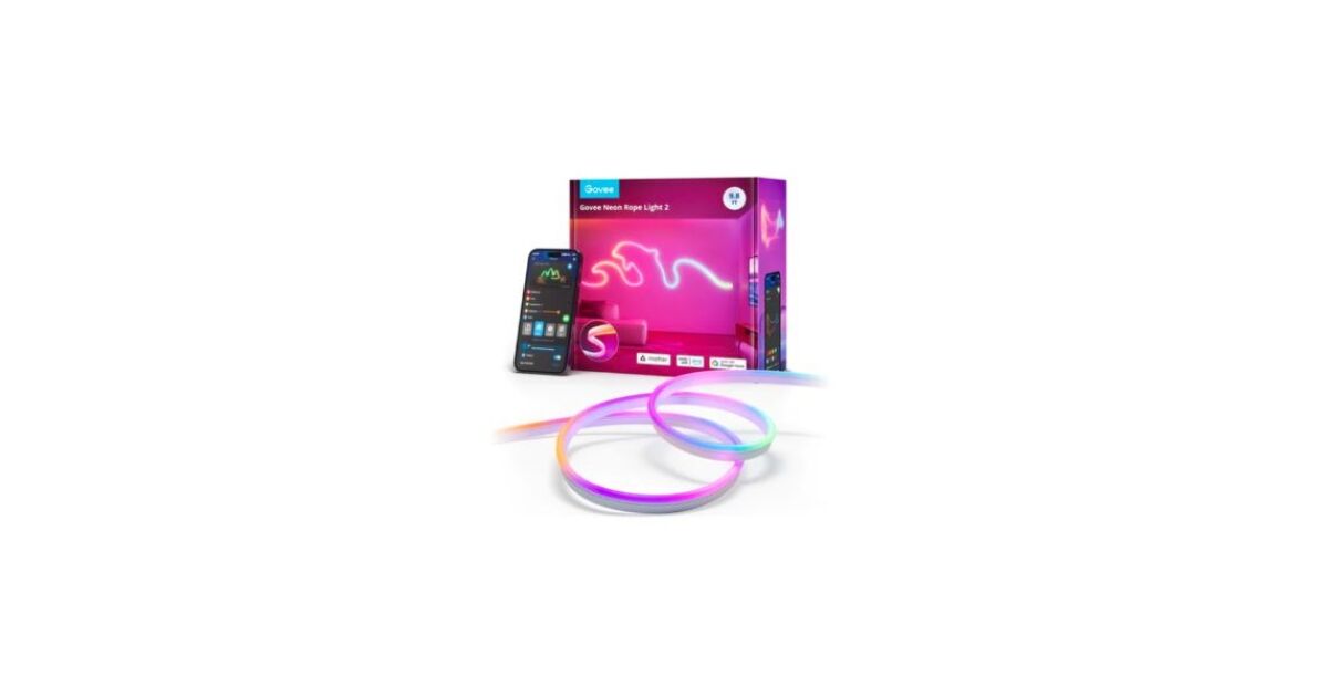 Govee Neon Rope Light 2 Universal LED Tick Wi-Fi/Bluetooth | Pepita.com