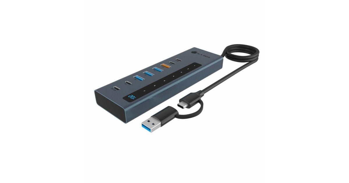 ICY BOX IB-HUB1743-CPD 9-in1 HUB mit PD und USB-C/USB-A | Pepita.com