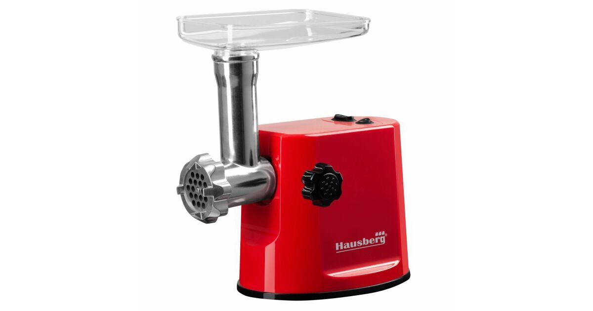 Mașină de tocat carne electrică Hausberg HB-3415RS, 1200W, roșie, cu ...
