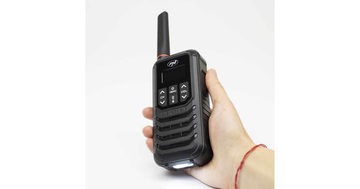Kit 4 statii radio portabile PNI PMR R80 PRO 0.5W, 16 canale ...