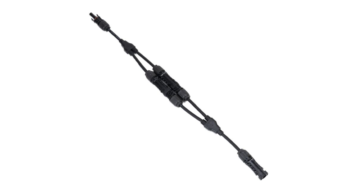 Set conectori spliter PNI MC4 Y flexibil, mama-tata pentru cablu solar ...