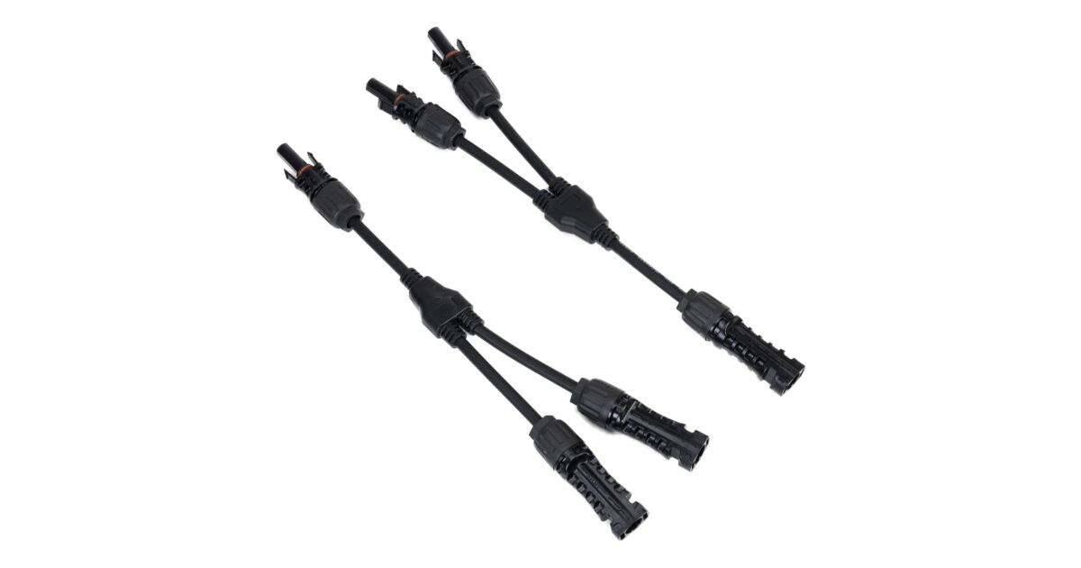 Set conectori spliter PNI MC4 Y flexibil, mama-tata pentru cablu solar ...