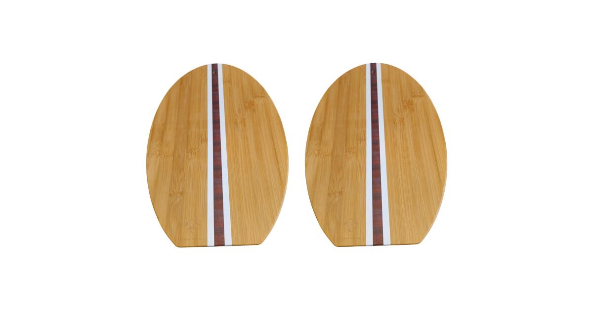 Elegantni Bambusovi Deski SNAPPER ROCKS - Set 2 kos, lasersko gravirane ...