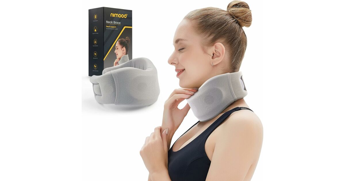 Orthopedic Neck Support - Neck Brace for Pain Relief & Snoring ...