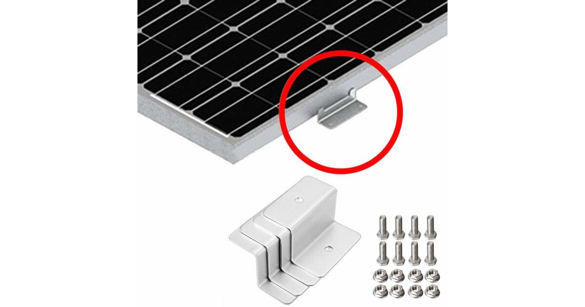 ZStyle Solar Panel Montažni Set - 16 kosov! Enostavna namestitev za ...